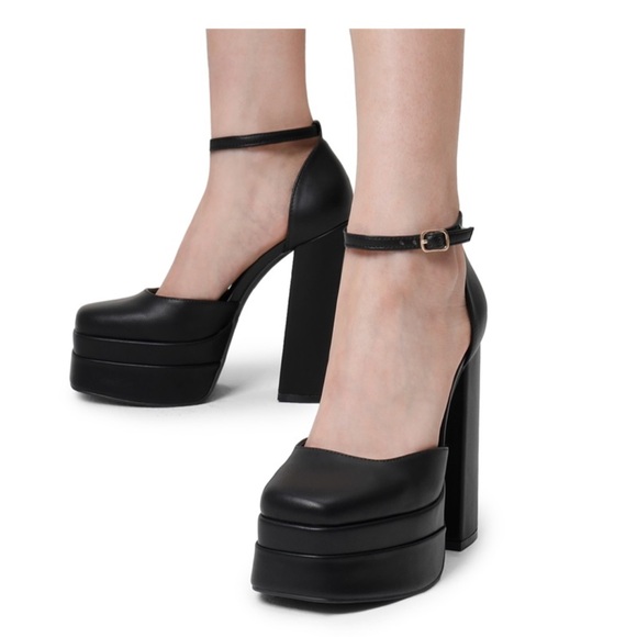 wild fable | Shoes | Wild Fable Elegant Black Platform Heels | Poshmark